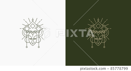 line are creative illustration and symbol for logo - Stock Illustration ...