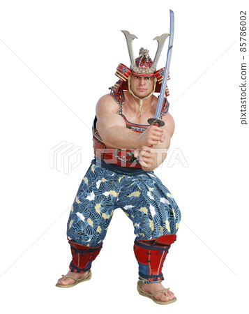Red armor warrior - Stock Illustration [85786002] - PIXTA