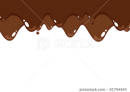 Melting chocolate frame - Stock Illustration [85794945] - PIXTA
