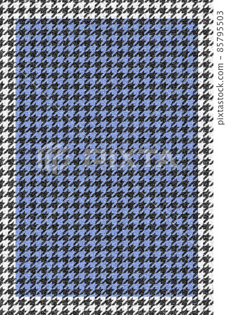 Postcard size bicolor houndstooth frame flannel... - Stock Illustration ...