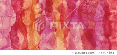 Spring / Summer Alcohol Ink Art Abstract... - Stock Illustration ...
