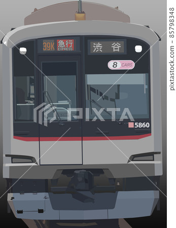 Tokyu 5000 series - Stock Illustration [85798348] - PIXTA