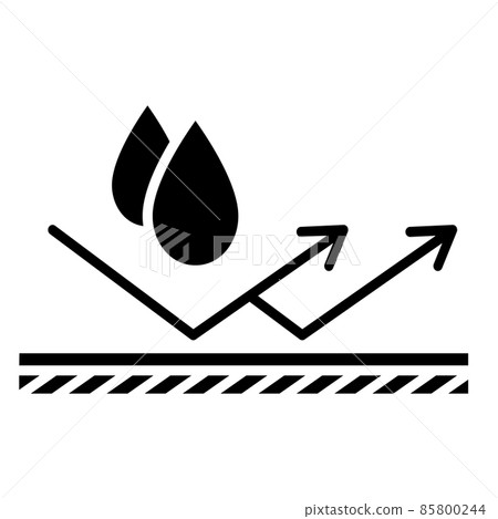 Waterproof, drop resistant. Pollution and... - Stock Illustration ...