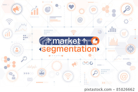 Market segmentation horizontal web banner - Stock Illustration ...