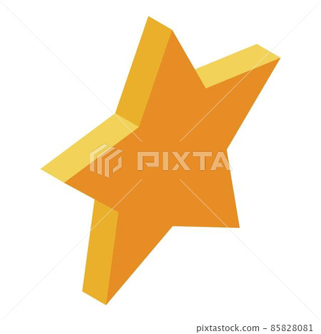 Gold star manager icon, isometric style - Stock Illustration [85828081 ...