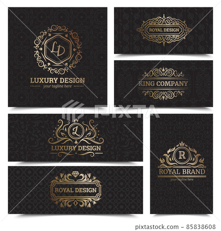 Luxury Products Labels Design Set - Stock Illustration [85838608] - PIXTA