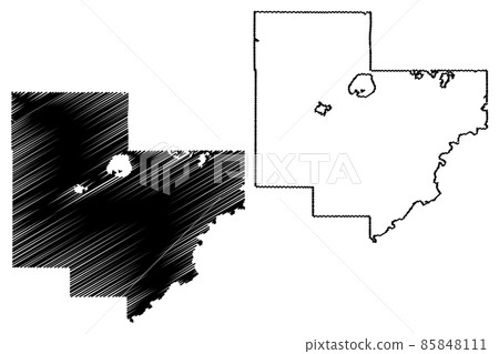 Carver County, Minnesota (U.S. county, United... - Stock Illustration ...