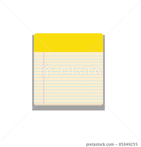 Notebook paper vector illustration - Stock Illustration [85849255] - PIXTA