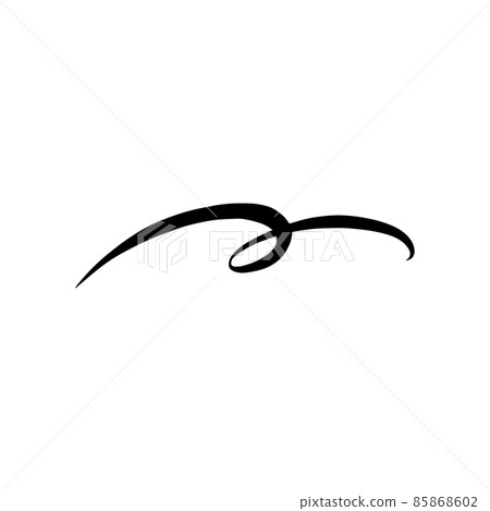 Handwritten text underline underline, vector... - Stock Illustration ...