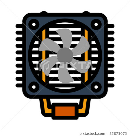 CPU Fan Icon - Stock Illustration [85875073] - PIXTA