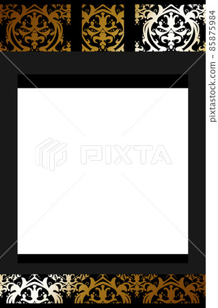 Hanging scroll frame vertical position black - Stock Illustration ...
