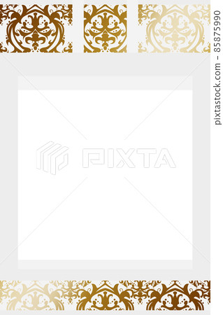 Hanging scroll frame vertical position white - Stock Illustration ...