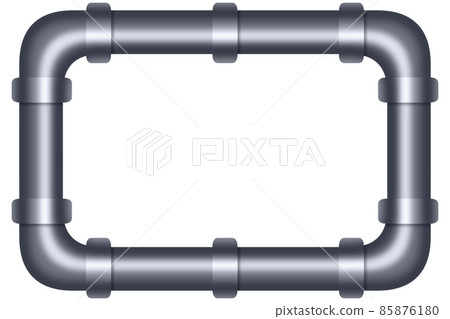 Water pipe frame horizontal position real - Stock Illustration ...