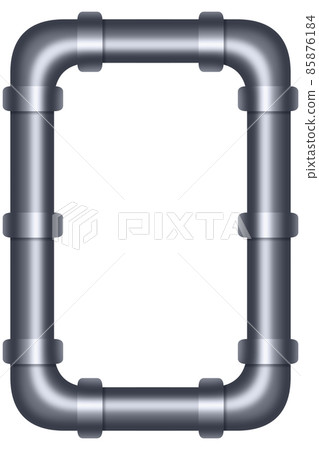Water pipe frame vertical position real - Stock Illustration [85876184 ...