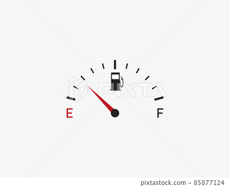 Indicator fuel icon, sign. Vector illustration.... - Stock Illustration ...