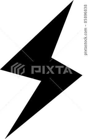 Simple pictogram illustration of lightning - Stock Illustration ...