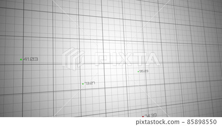 Image of red lines and financial data... - Stock Illustration [85898550 ...