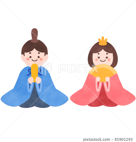 Hina doll illustration material - Stock Illustration [85901293] - PIXTA