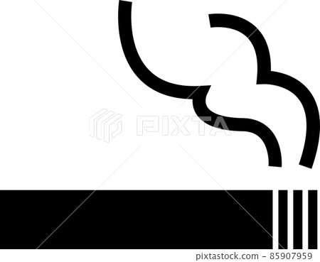 Simple pictogram illustration of cigarettes - Stock Illustration ...