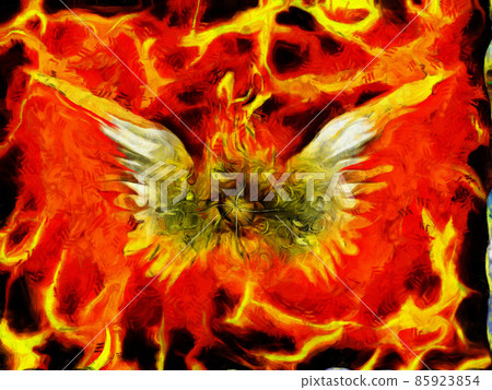 Flaming God - Stock Illustration [85923854] - PIXTA
