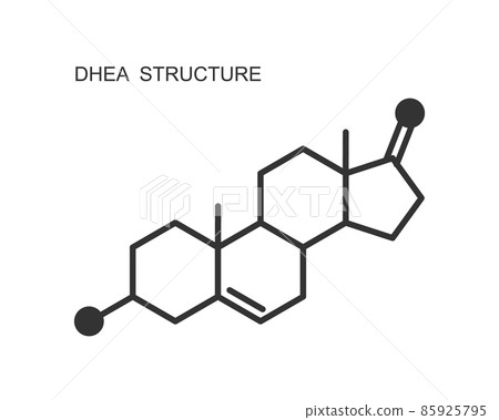 DHEA icon isolated on white background.... - Stock Illustration ...