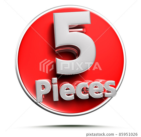 5 pieces. - Stock Illustration [85951026] - PIXTA