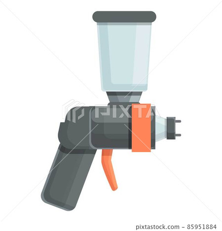 Paint sprayer icon cartoon vector. Spray gun - Stock Illustration ...