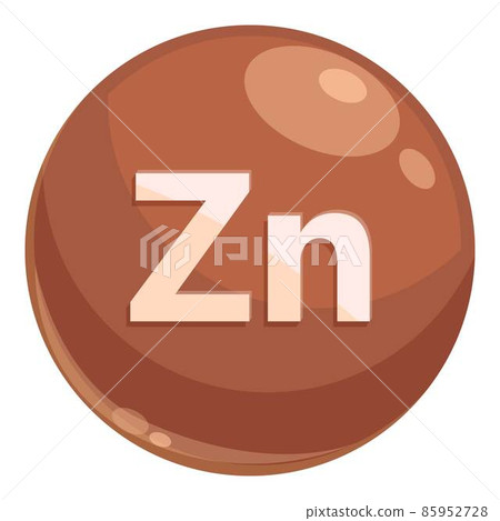 Zinc suplement icon cartoon vector. Mineral food - Stock Illustration ...