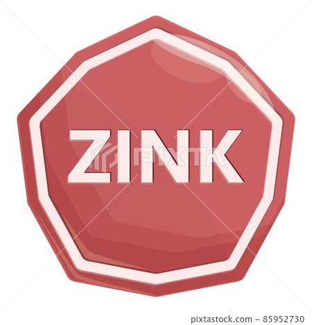 Zinc vitamin icon cartoon vector. Capsule element - Stock Illustration ...