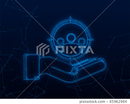 Plexus Customer relationship management concept... - Stock Illustration ...
