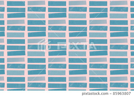 Scandinavian blue block pattern pink background... - Stock Illustration ...
