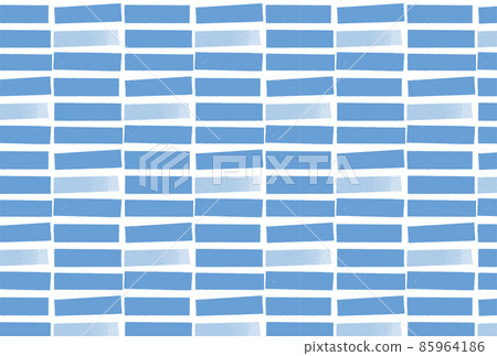 Scandinavian blue block pattern white... - Stock Illustration [85964186 ...