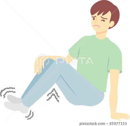 Poor physical condition, numbness, numbness in... - Stock Illustration ...