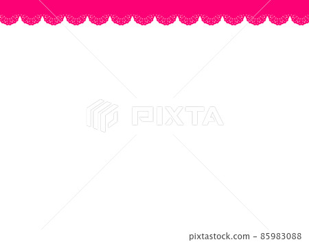Red lace frame - Stock Illustration [85983088] - PIXTA