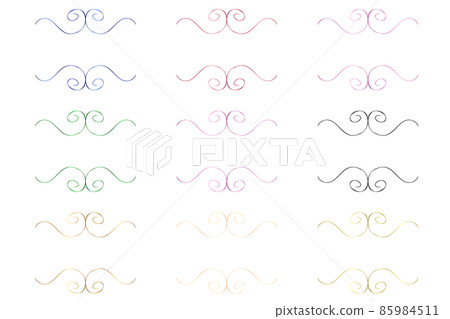 Illustration material Simple title frame set... - Stock Illustration ...