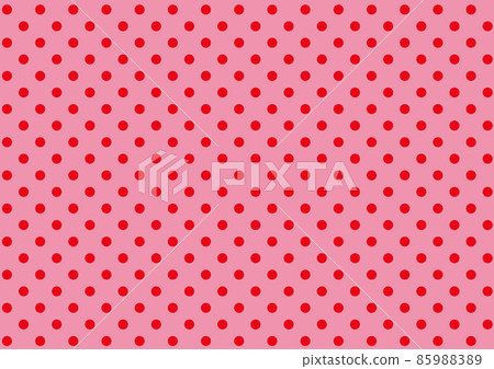 Background polka dots pink red dots - Stock Illustration [85988389] - PIXTA