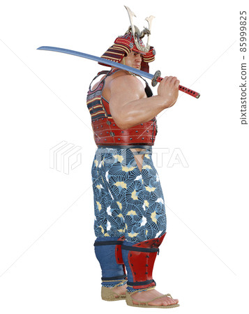 Red armor warrior - Stock Illustration [85999825] - PIXTA