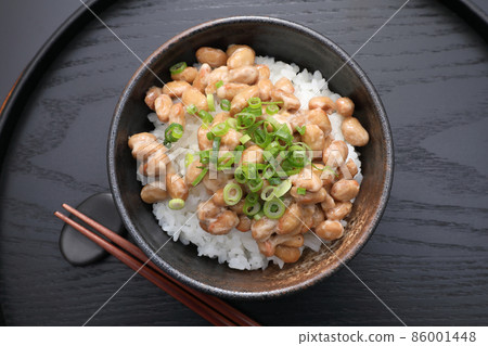 Natto and rice - Stock Photo [86001448] - PIXTA