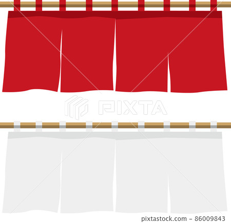 Noren in different colors - Stock Illustration [86009843] - PIXTA
