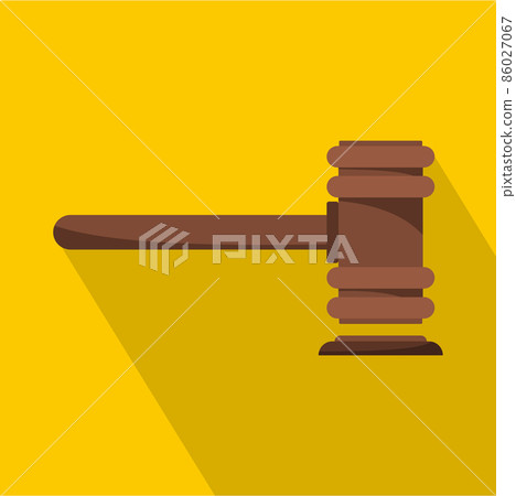 Legislation icon, flat style - Stock Illustration [86027067] - PIXTA