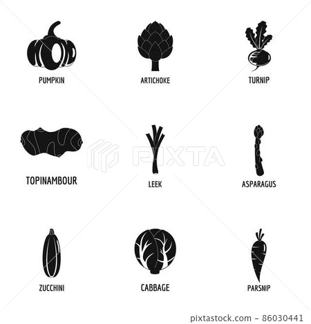 Damp icons set, simple style - Stock Illustration [86030441] - PIXTA