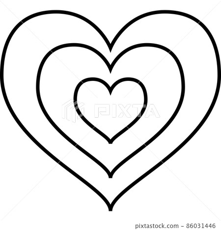 Growing Heart Outline Icon Vector - Stock Illustration [86031446] - PIXTA