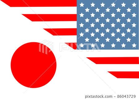 Soft flags of Japan and the United States - Stock Illustration ...