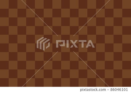 Brown checkered background material - Stock Illustration [86046101] - PIXTA