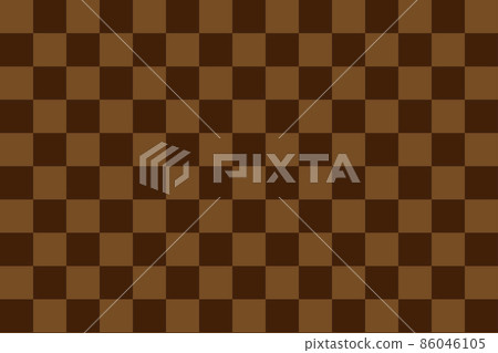 Brown checkered background material - Stock Illustration [86046105] - PIXTA