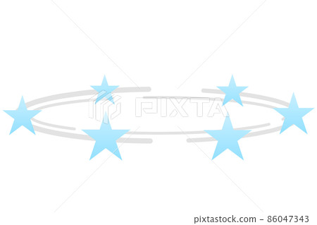 Confused blue star effect - Stock Illustration [86047343] - PIXTA