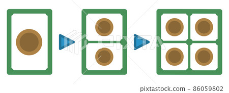 Illustration of cells dividing and proliferating - Stock Illustration ...