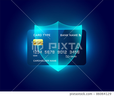 credit card security concept background - Stock Illustration [86064129 ...