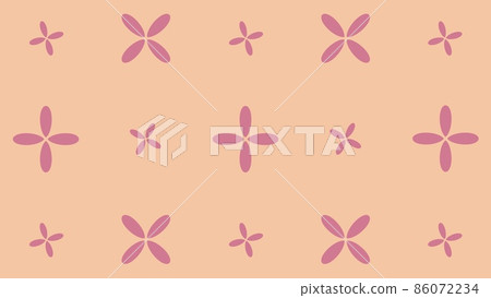 Simple flower cross orange - Stock Illustration [86072234] - PIXTA