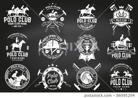 Set of polo club sport badges, patches,... - Stock Illustration ...